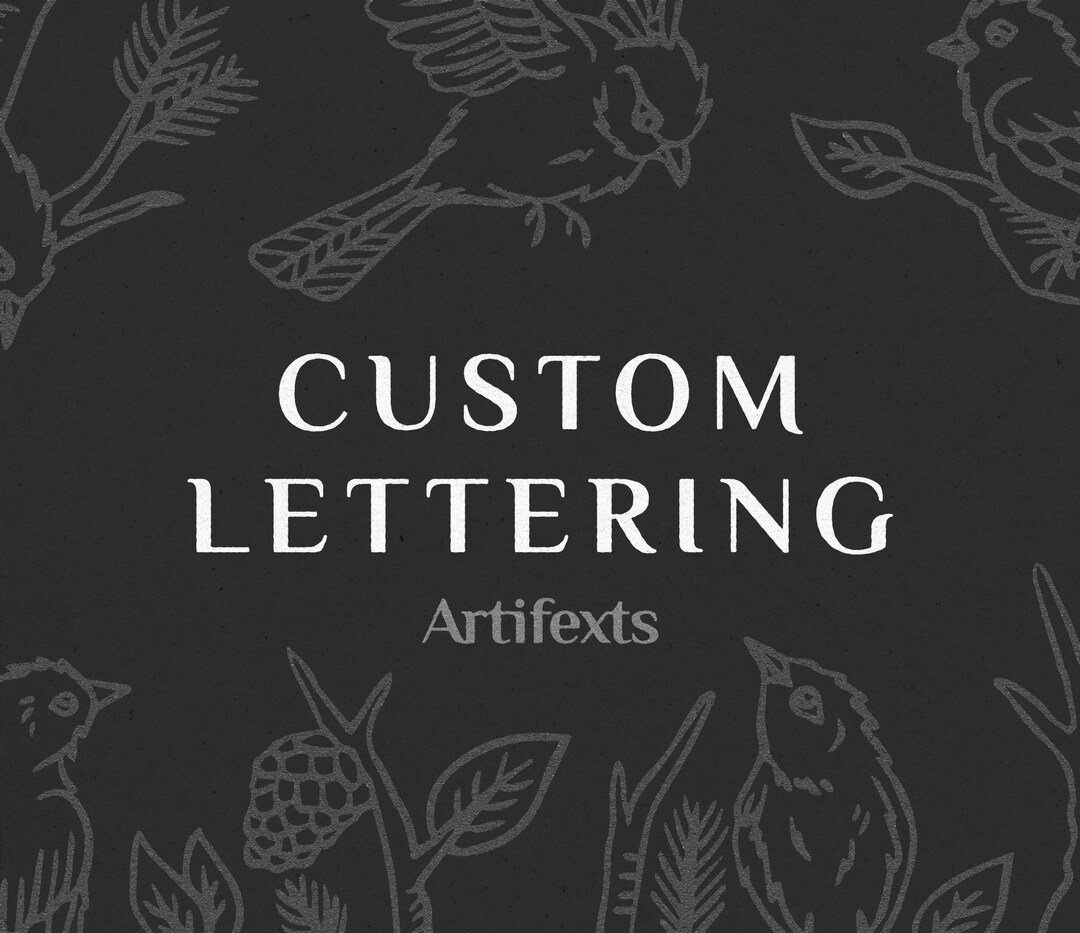 Artifexts Custom Lettering Commercial License Not Included Collaborate ...