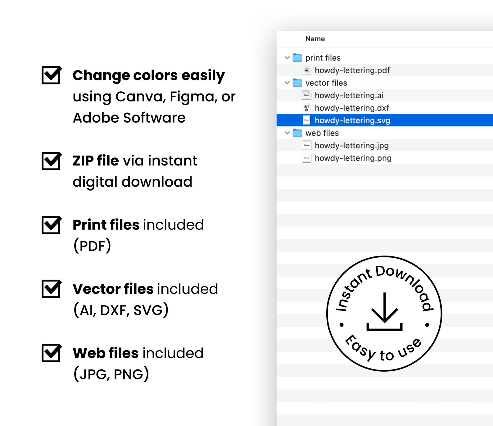 Howdy SVG Rope Lettering Typography Script Art 1950s Country Clipart ...