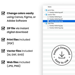 Howdy SVG Rope Lettering Typography Script Art 1950s Country Clipart ...