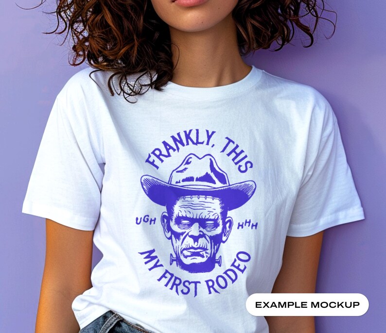 Frankly This My First Rodeo SVG Halloween Frankenstein Cowboy Clipart ...