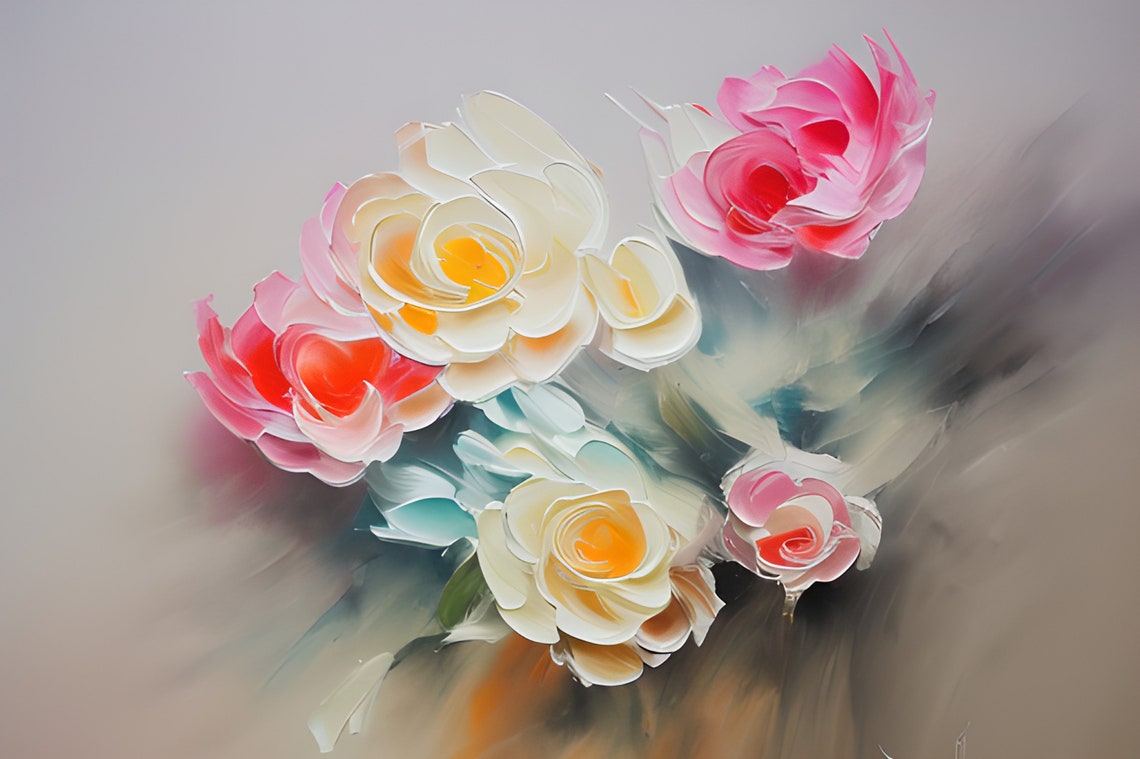 Abstract Floral Art Postcard Set of 10 5x7 Postcards Blank Postcard Set ...