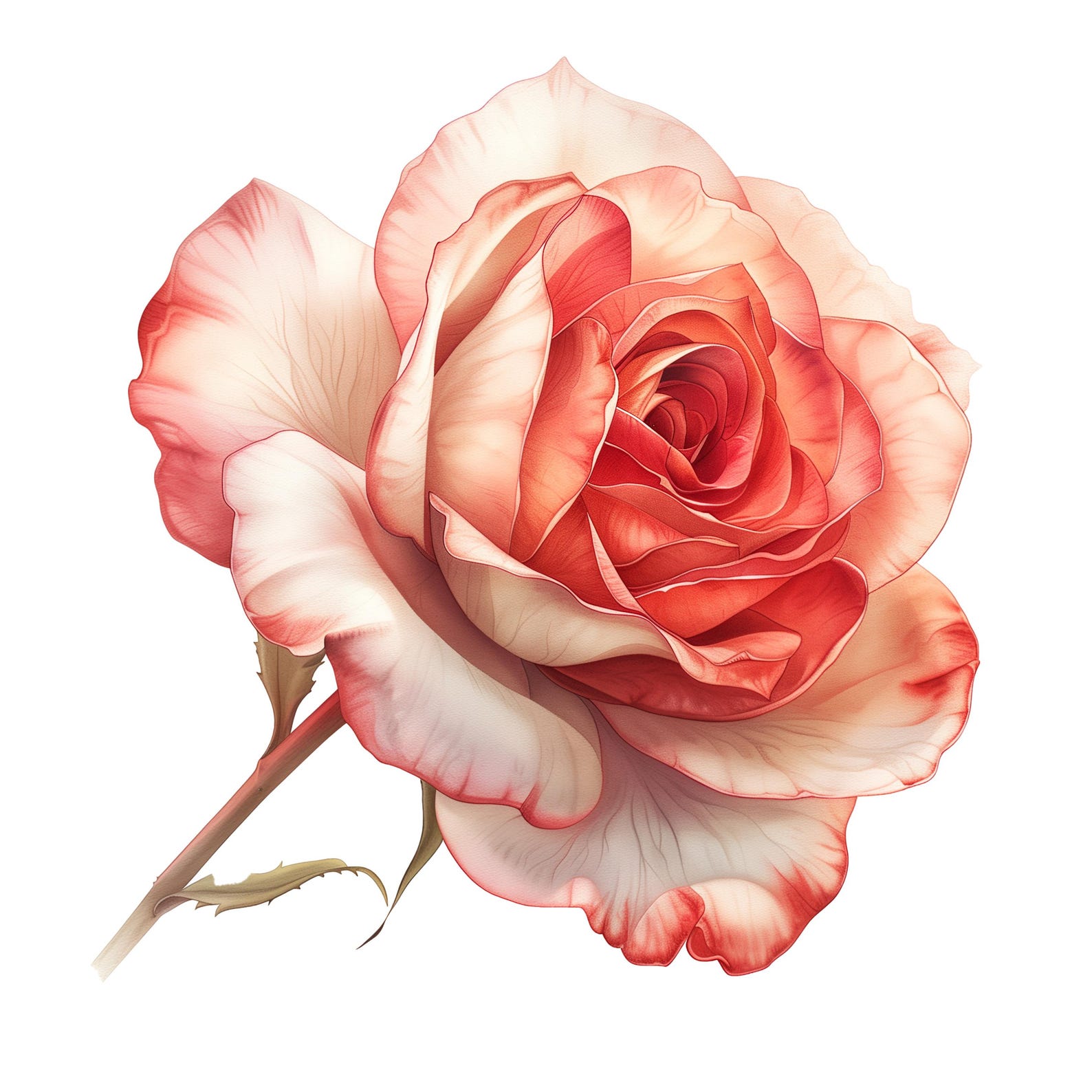 Transparent Background 12 Rose Color Variety Clipart Bundle, Digital ...