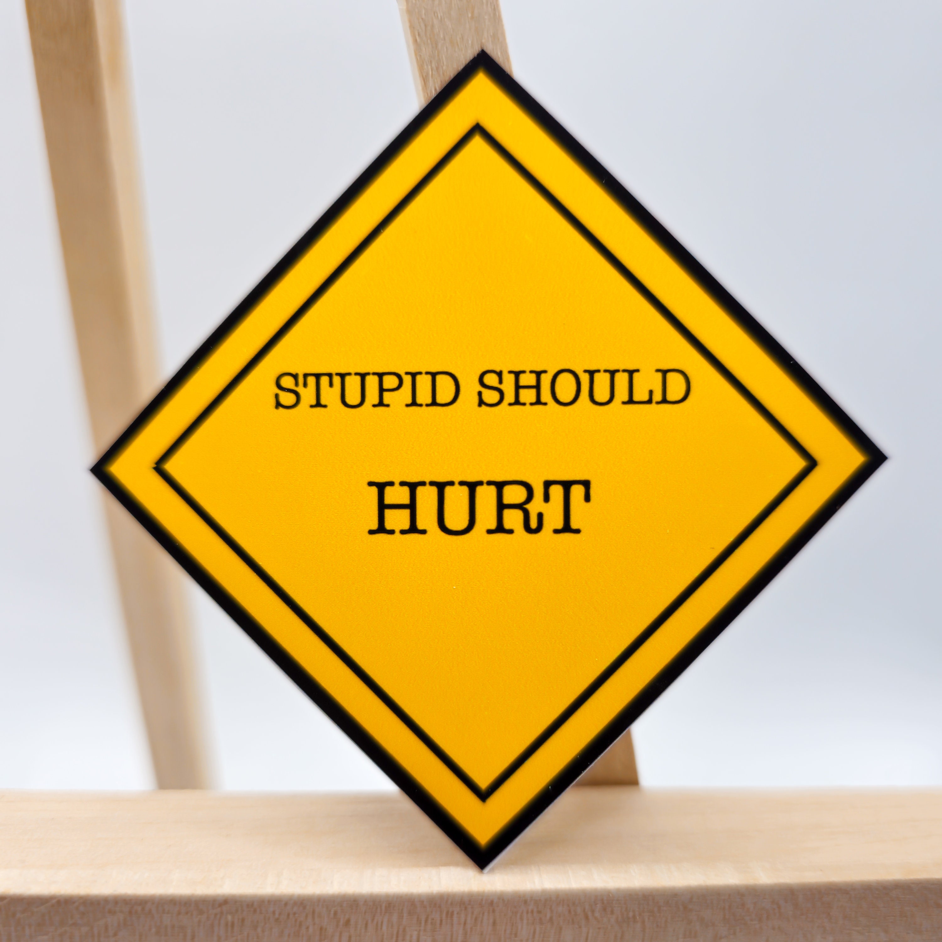 Sign That Says Stupid