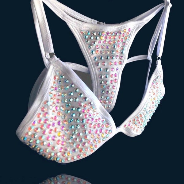 Rhinestone Bra Set - Etsy