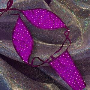 Slingshot Bikini, Exotic Dancewear, Rhinestone, Bedazzled, Stripper ...