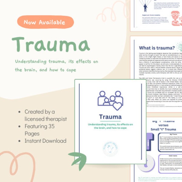 Trauma Workbook - Etsy