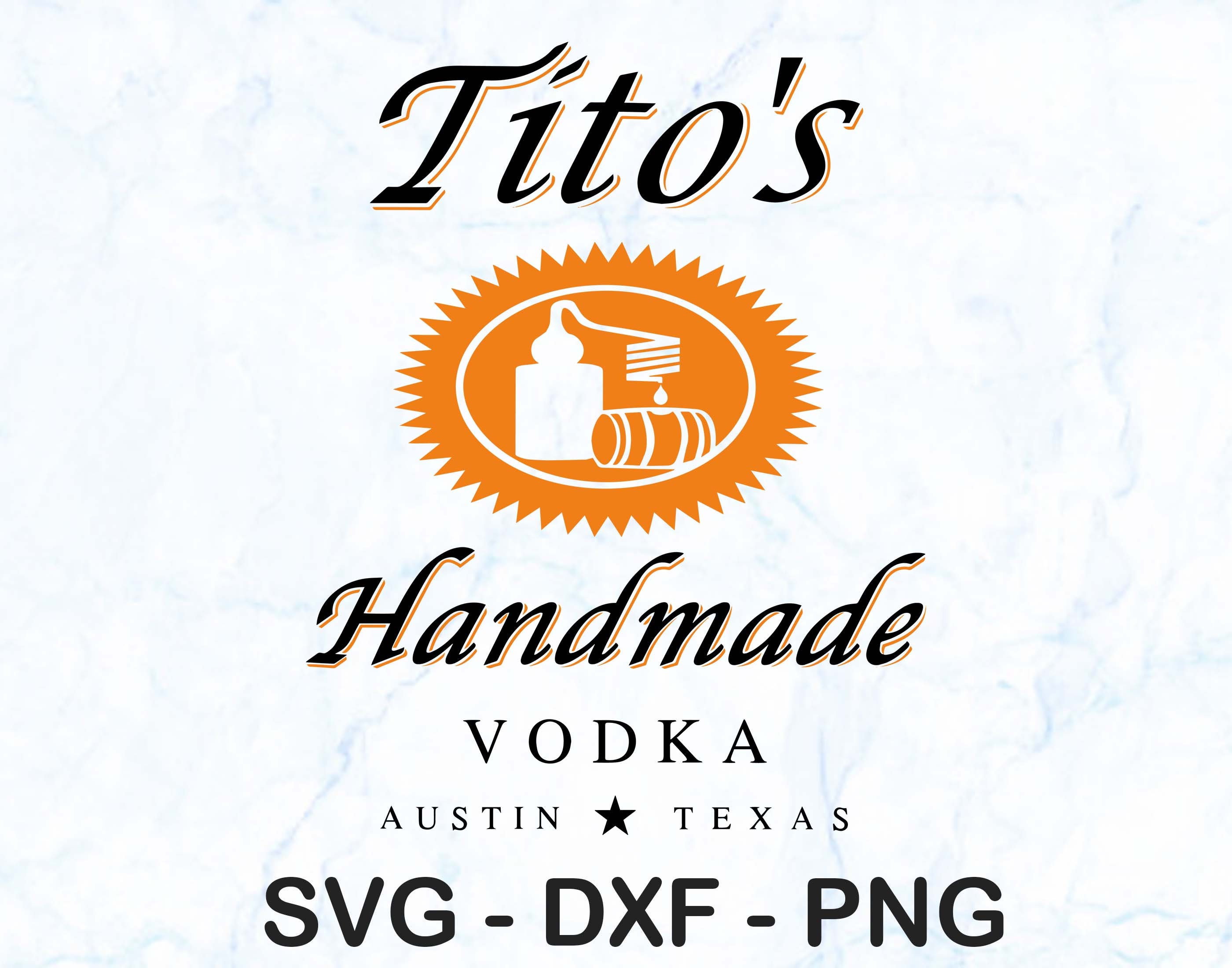 Tito's Vodka SVG Cut File PNG DXF High Quality Easy to Use - Etsy Canada