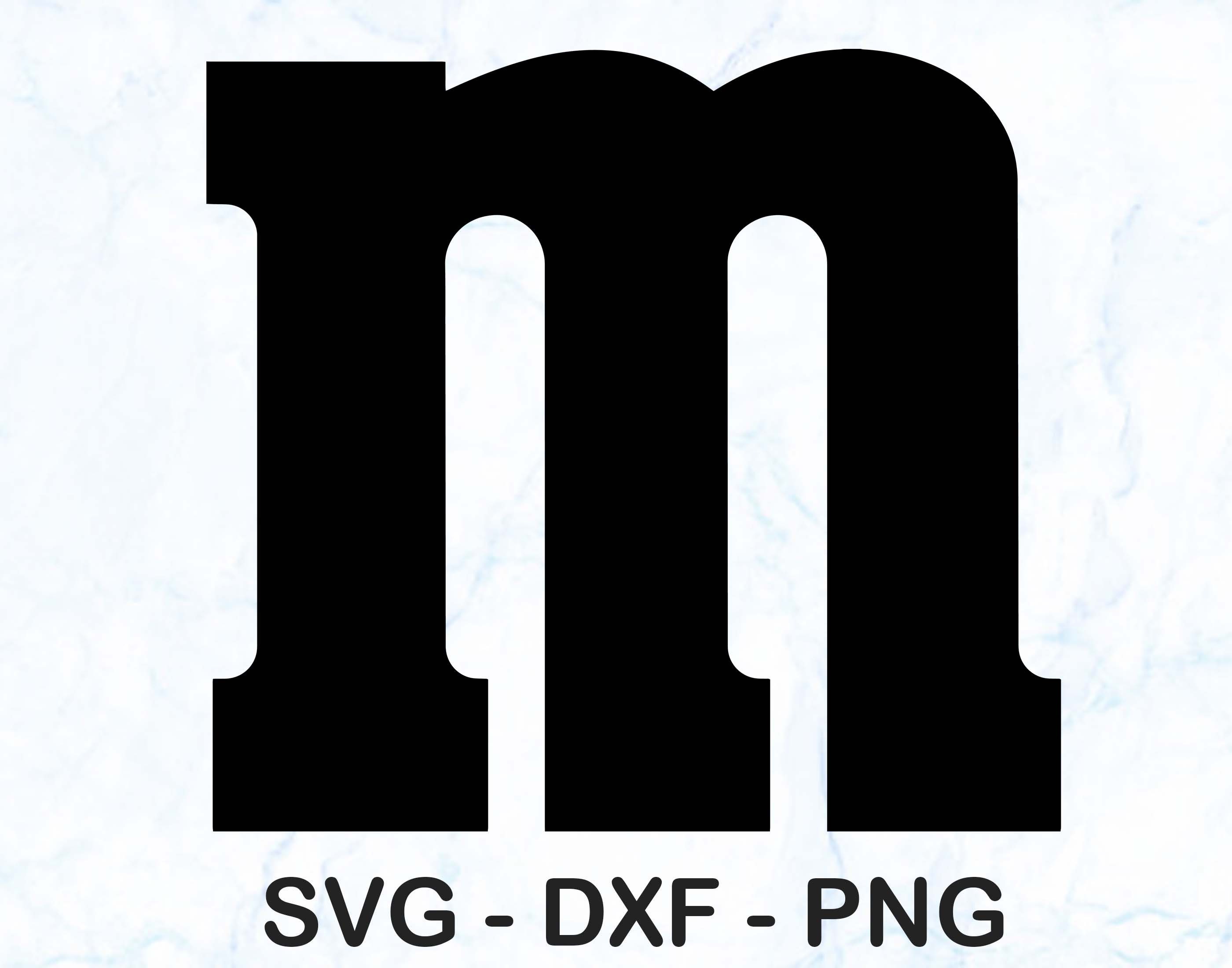 Lowercase Letter M SVG Cut File PNG DXF High Quality Easy to - Etsy Canada