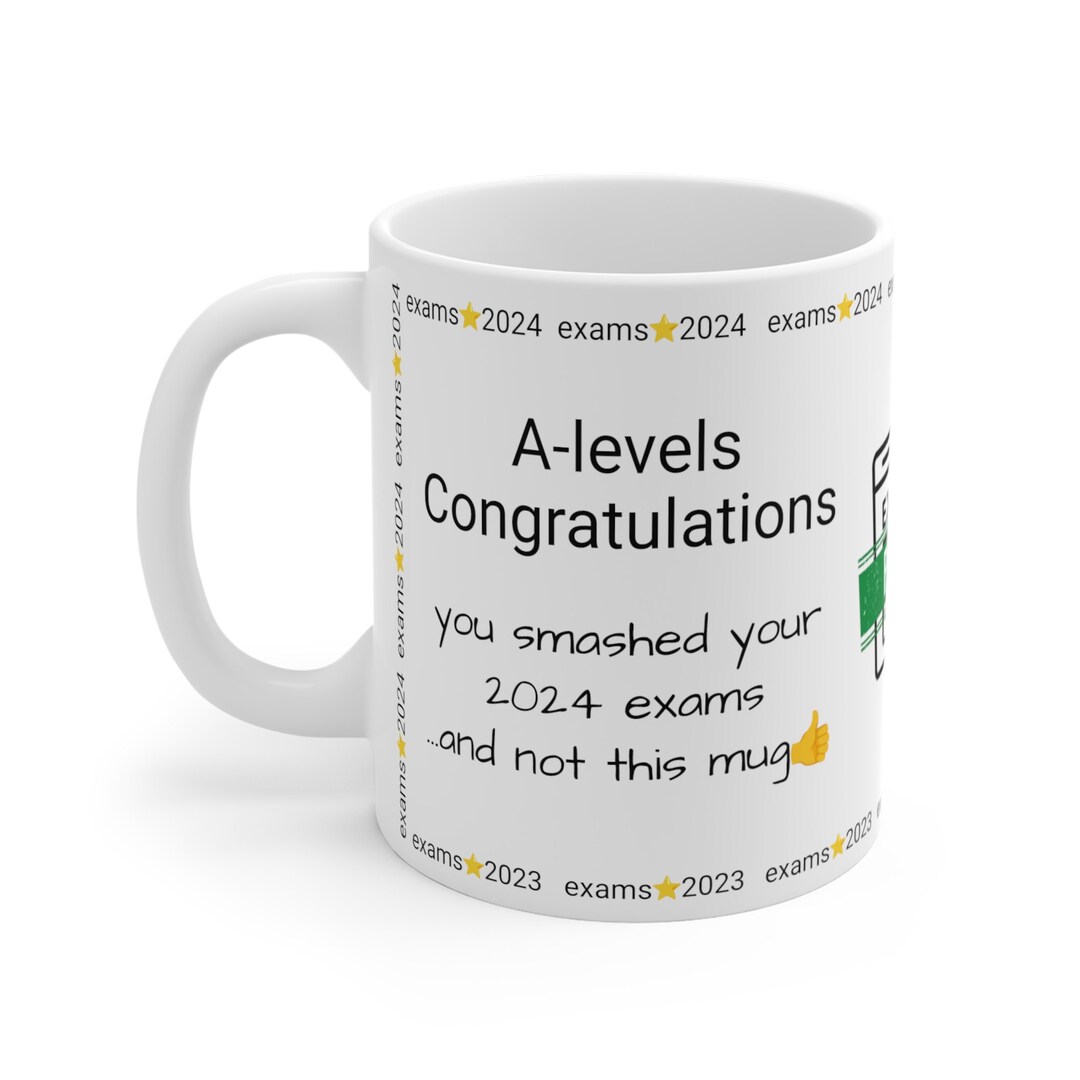 A-levels Exam Mug Smashed It, Exam Congratualtions, Exam Success, Well ...