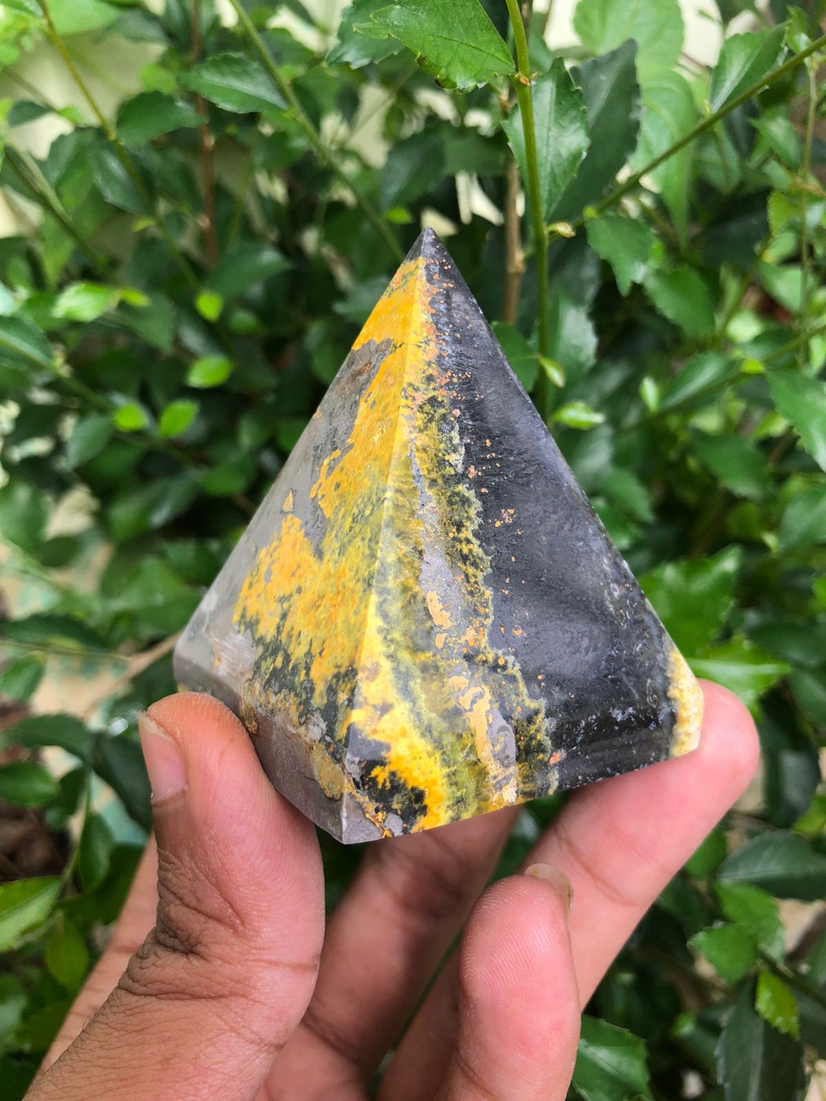 Bumblebee Jasper Pyramid - Etsy