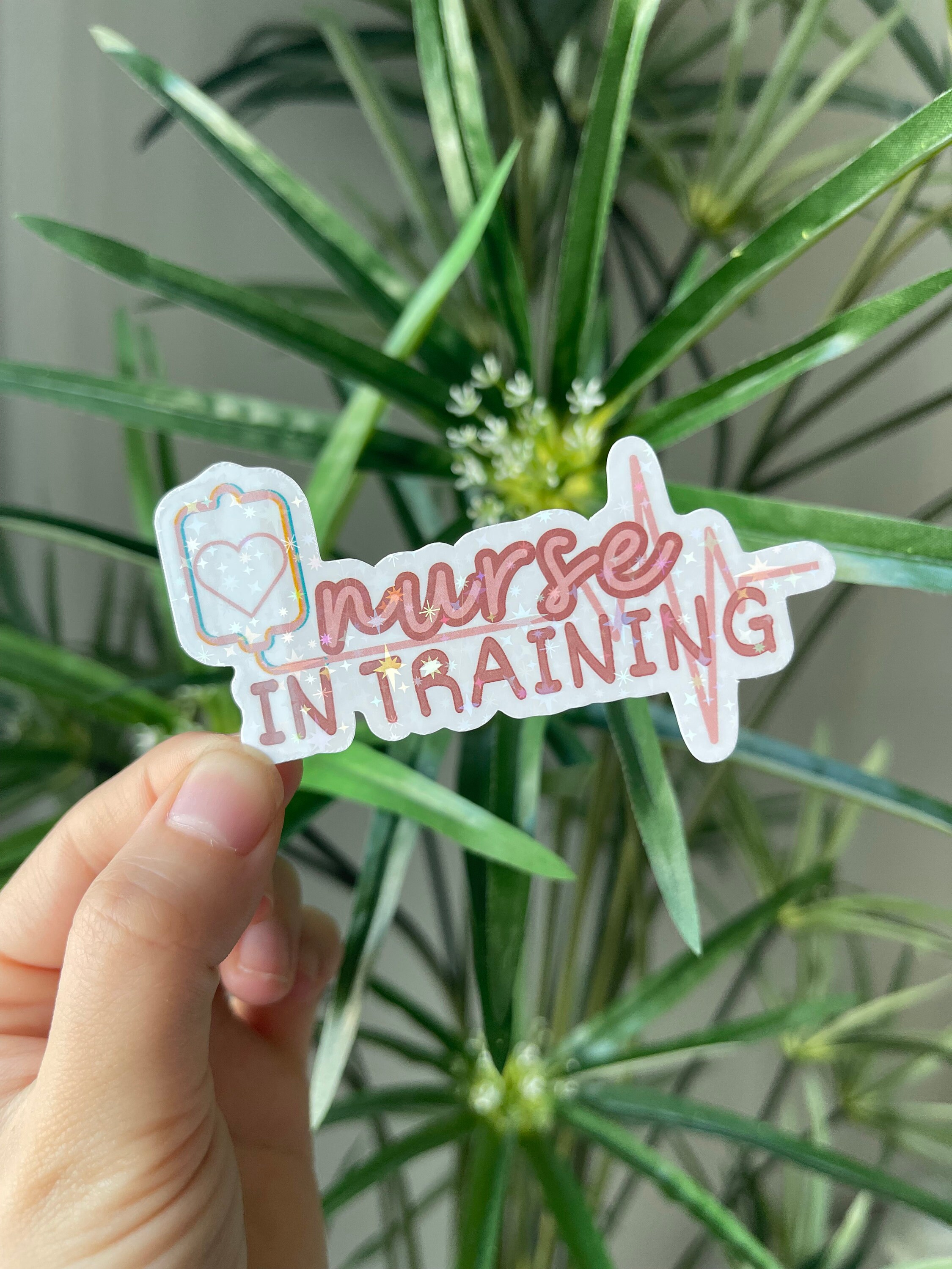 Nurse in Training Sticker, Future Nurse, Nursing Student Holographic ...