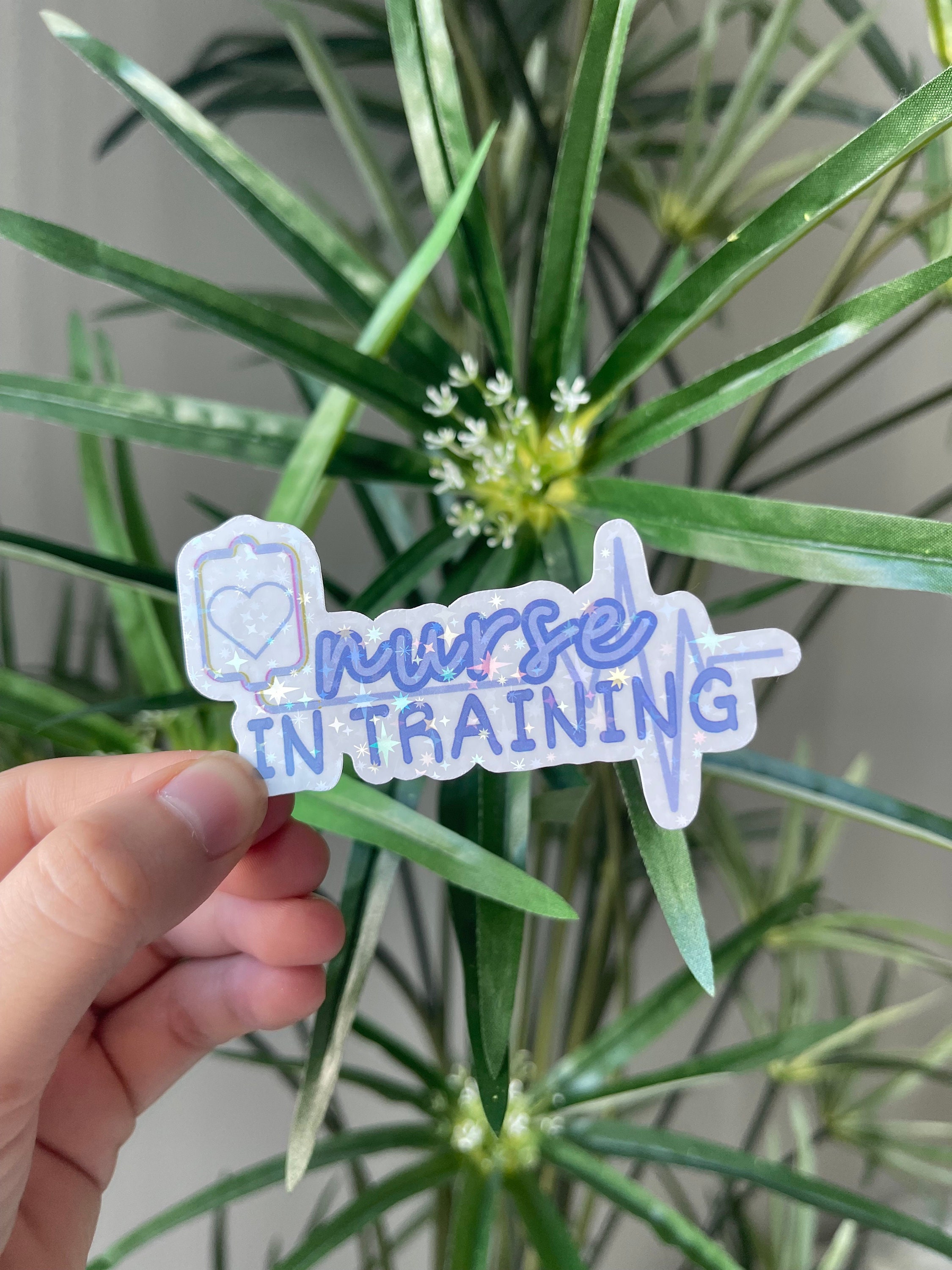 Nurse in Training Sticker, Future Nurse, Nursing Student Holographic ...