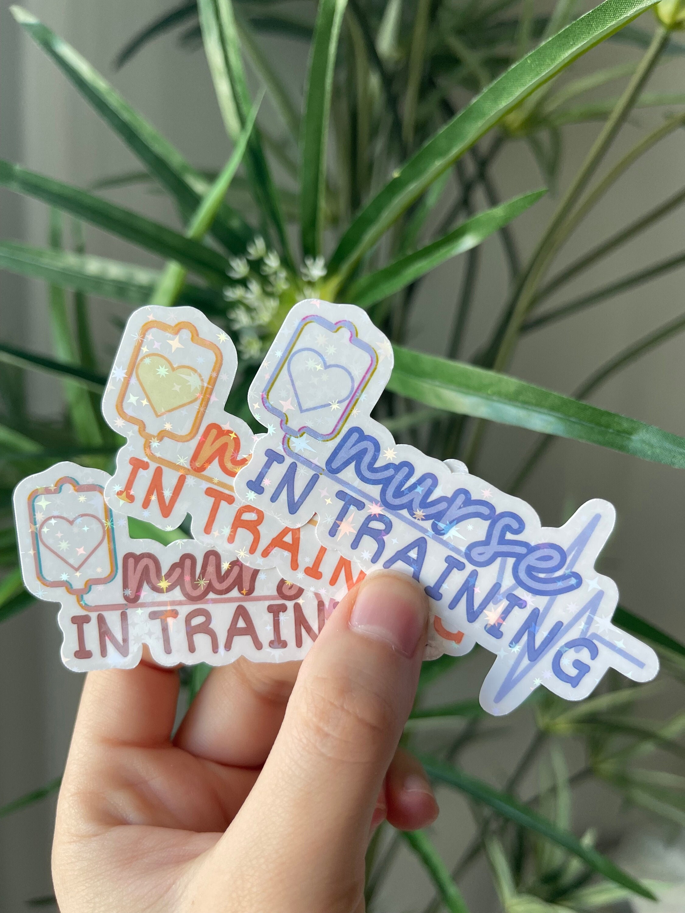 Nurse in Training Sticker, Future Nurse, Nursing Student Holographic ...