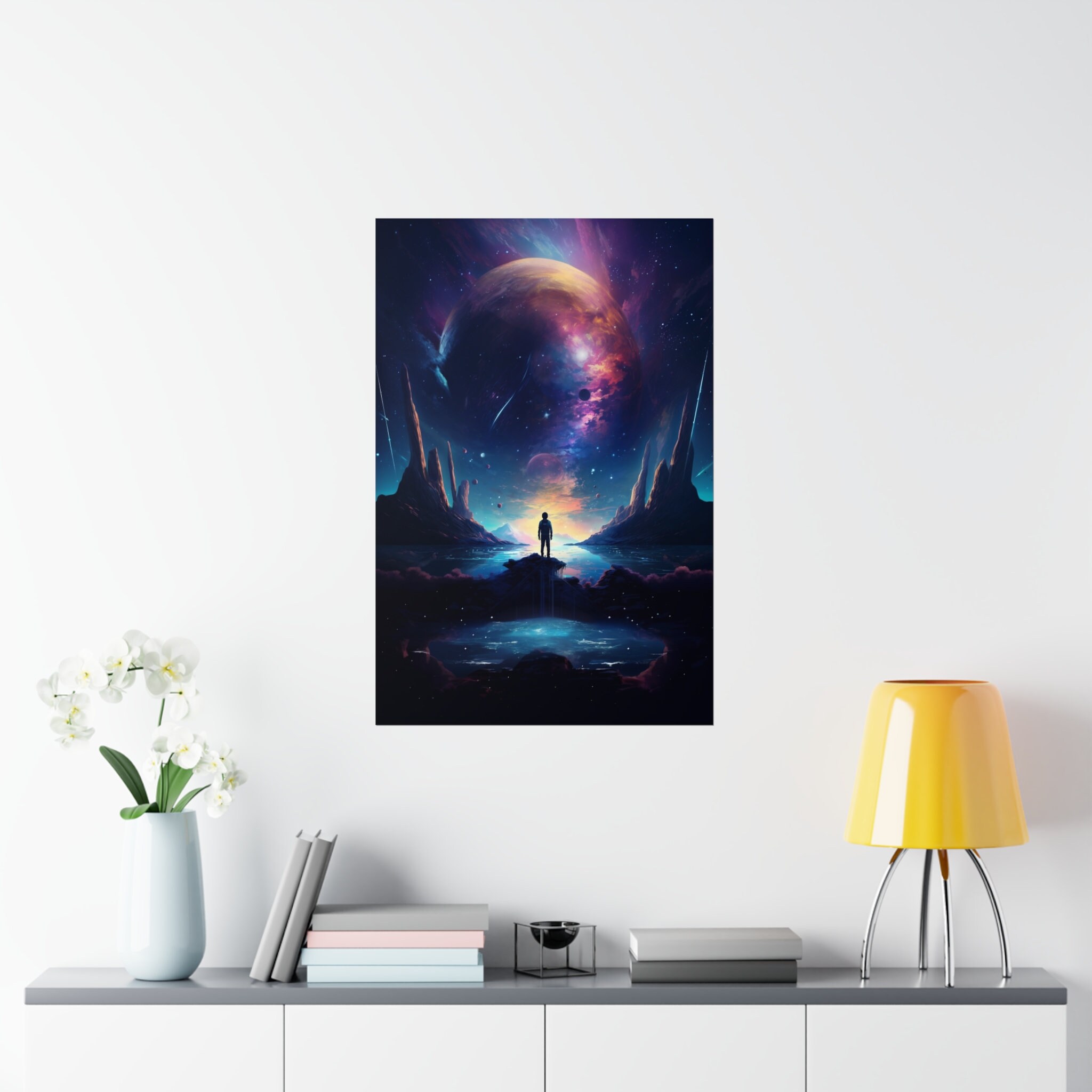 Galactic Star Scape Poster - Etsy