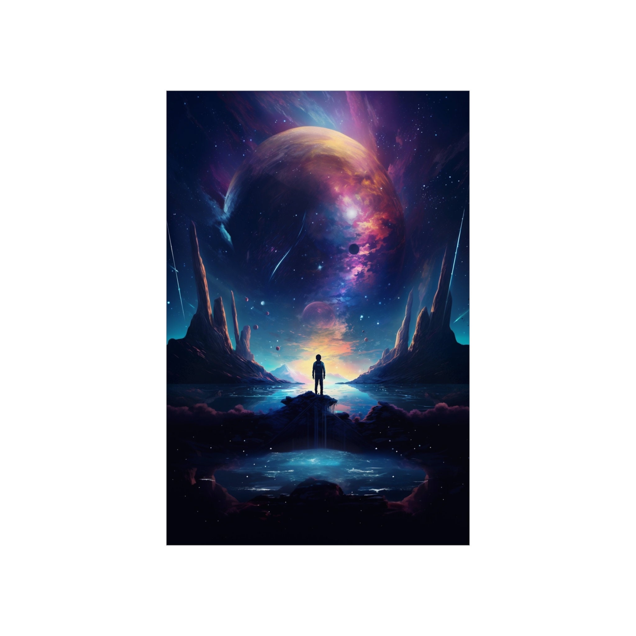 Galactic Star Scape Poster - Etsy