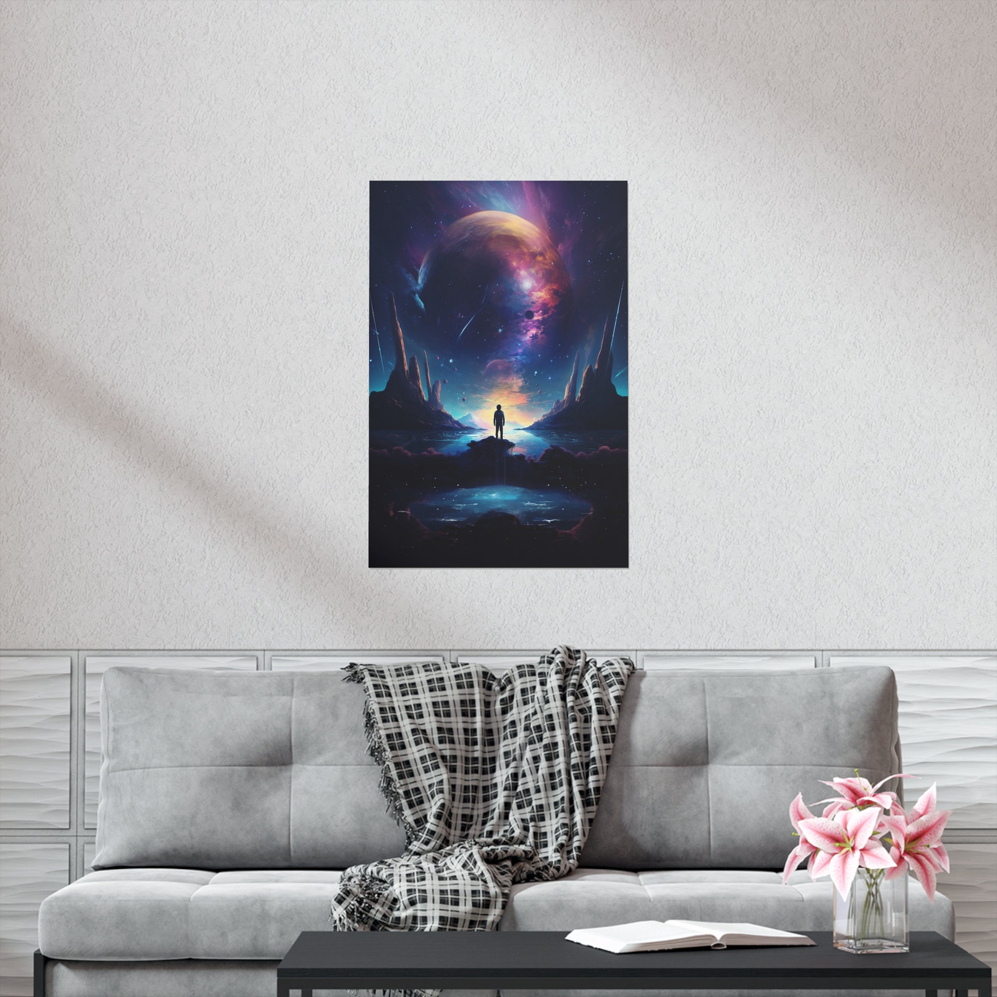 Galactic Star Scape Poster - Etsy