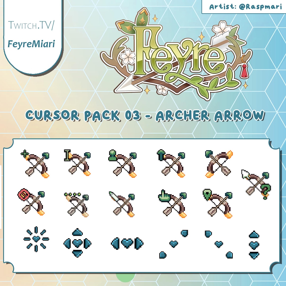 Bow & Arrow Custom Cursors - Etsy