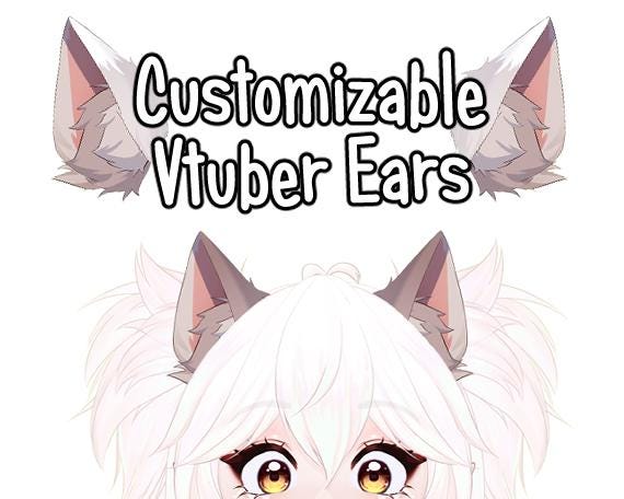 Vtuber Customizable Animal Ears | Vtubestudio Asset - Etsy