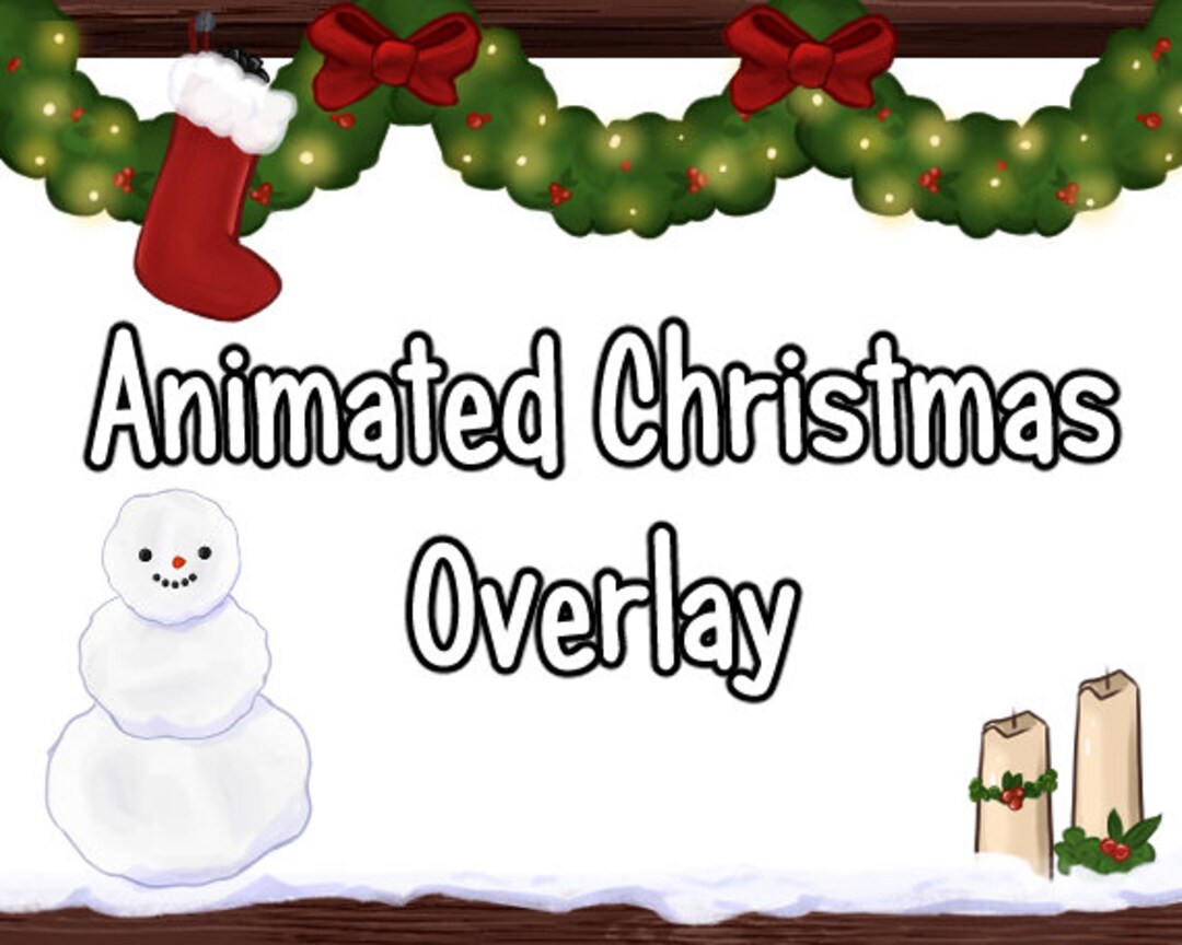 Cozy Animated Christmas Overlay for Streaming or Content - Etsy