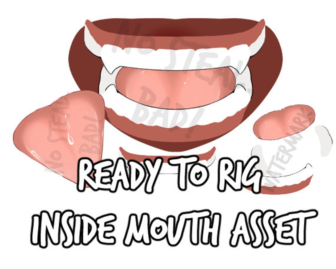 Vtuber Mouth PNG - Inside - Asset - Etsy