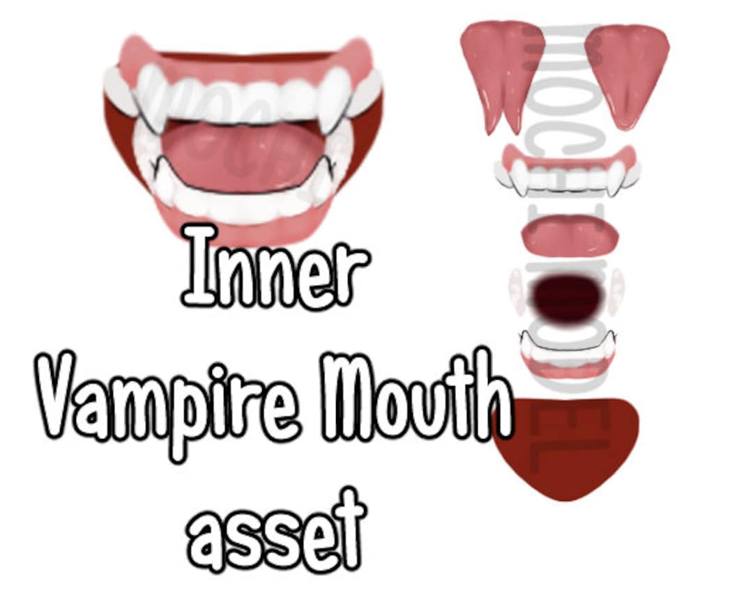 Vampire Mouth Asset - Inside - Ready to Rig! - Etsy