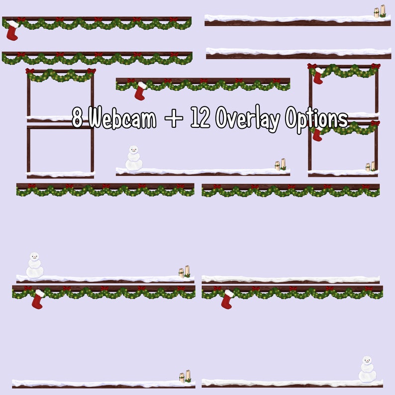 Cozy Animated Christmas Overlay for Streaming or Content - Etsy
