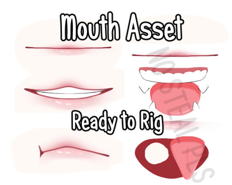 Mouth Asset - Ready to Rig! - Etsy