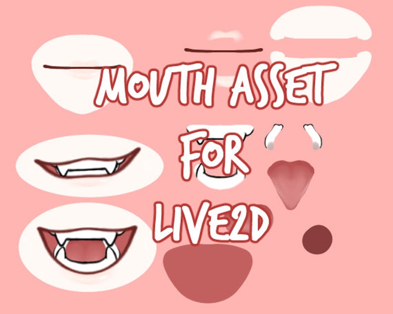 Vtuber Mouth PNG - Inside and Out - Asset - Etsy