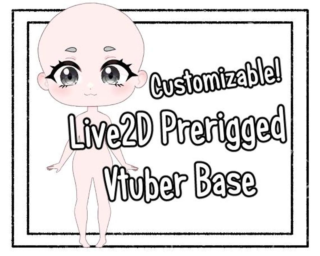 Prerigged Vtuber Chibi Body Base for Live2d - for Learning or Personal ...