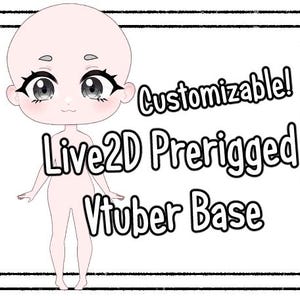 Prerigged Vtuber Chibi Body Base for Live2d - for Learning or Personal ...