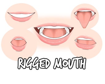 Vtuber Mouth - Standard Tracking - Etsy