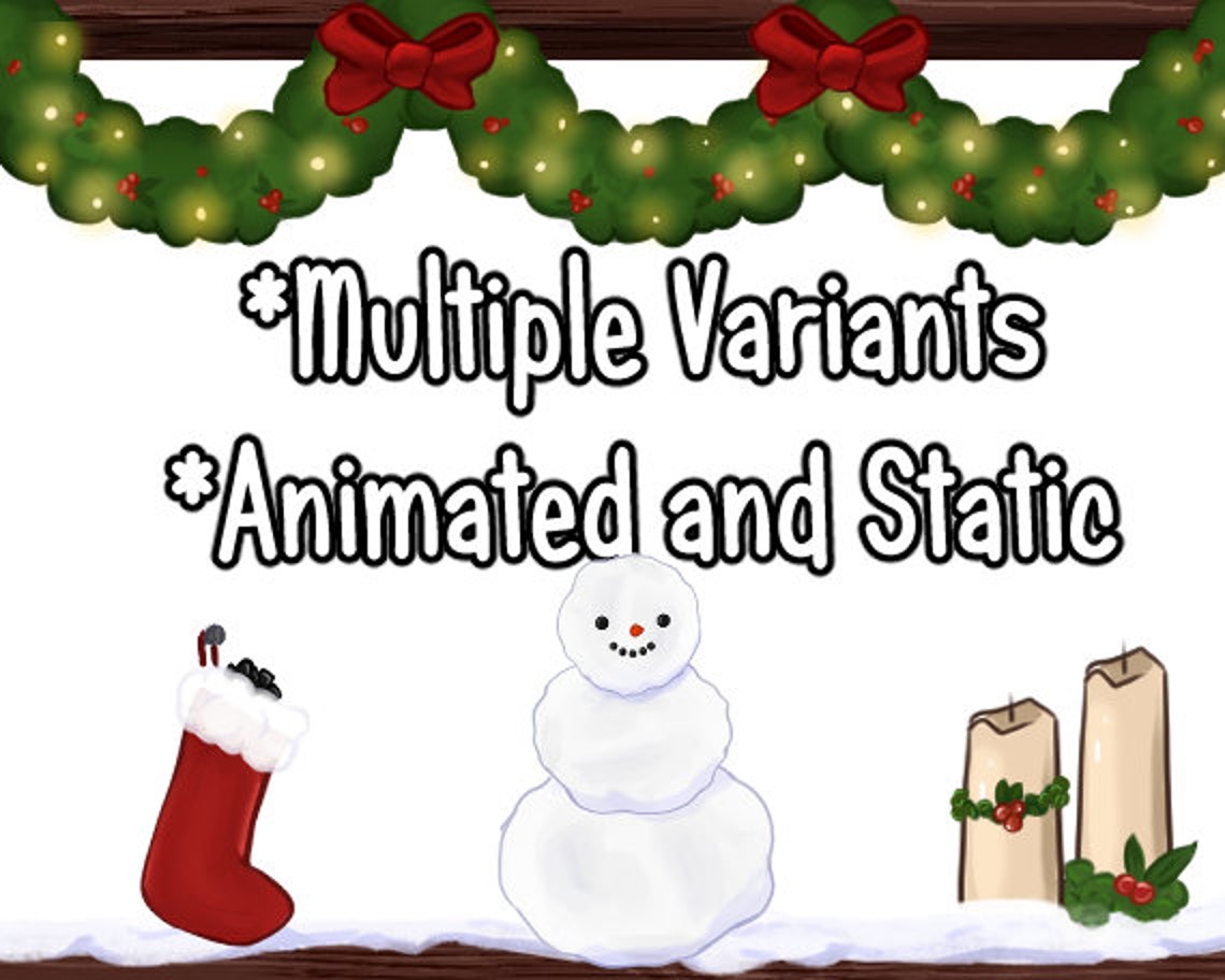 Cozy Animated Christmas Overlay for Streaming or Content - Etsy