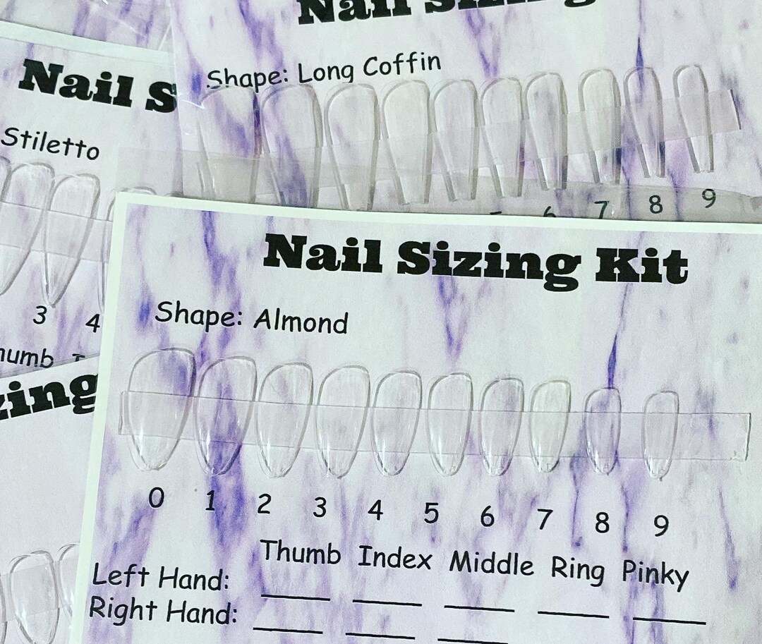 Sizing Kits, Nail Sizing, Press on Nails, Nail Sizes, Custom Sizing ...