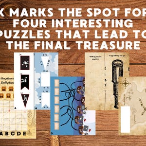 Pirate's Treasure Kids Printable Escape Room Game Kids 8-12 Treasure ...