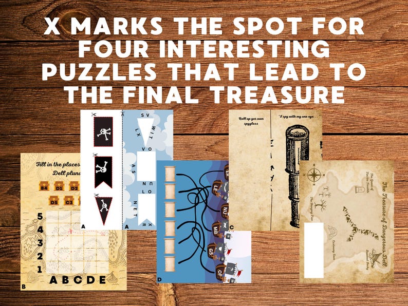 Pirate's Treasure Kids Printable Escape Room Game Kids 8-12 Treasure ...