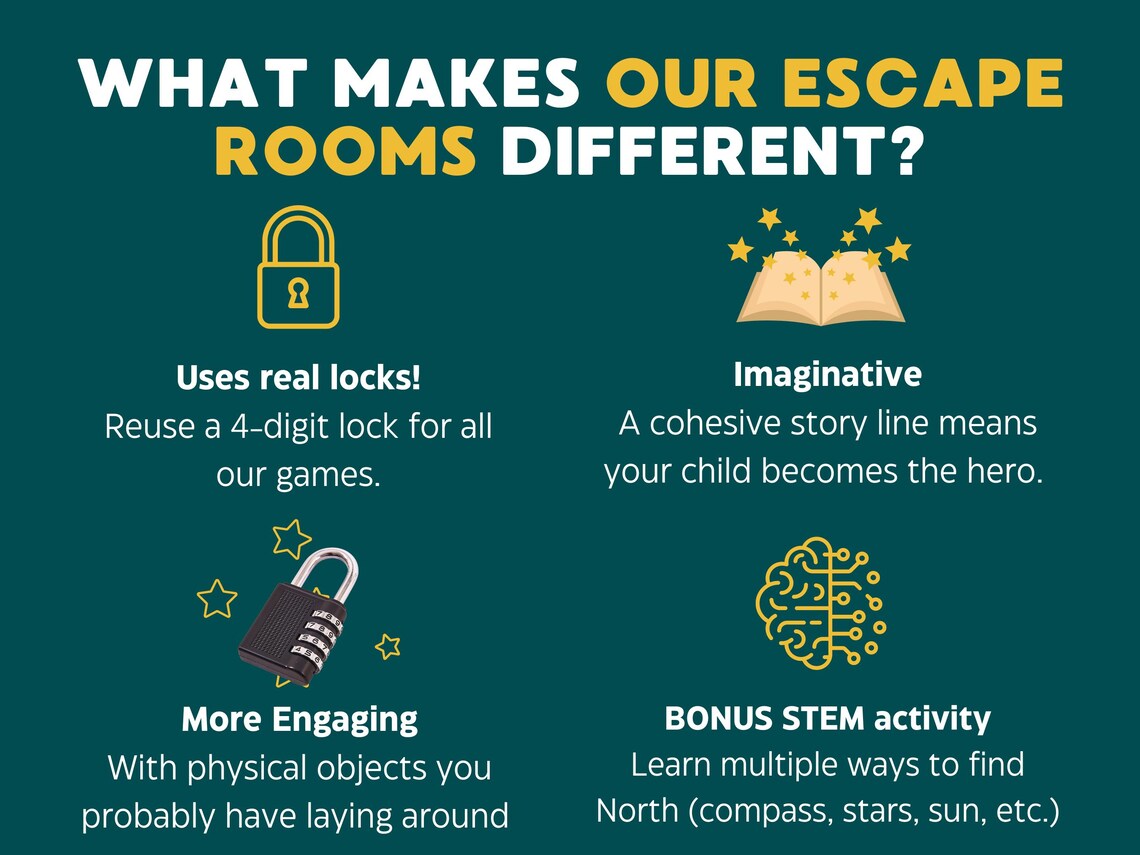 Pirate's Treasure Kids Printable Escape Room Game Kids 8-12 Treasure ...