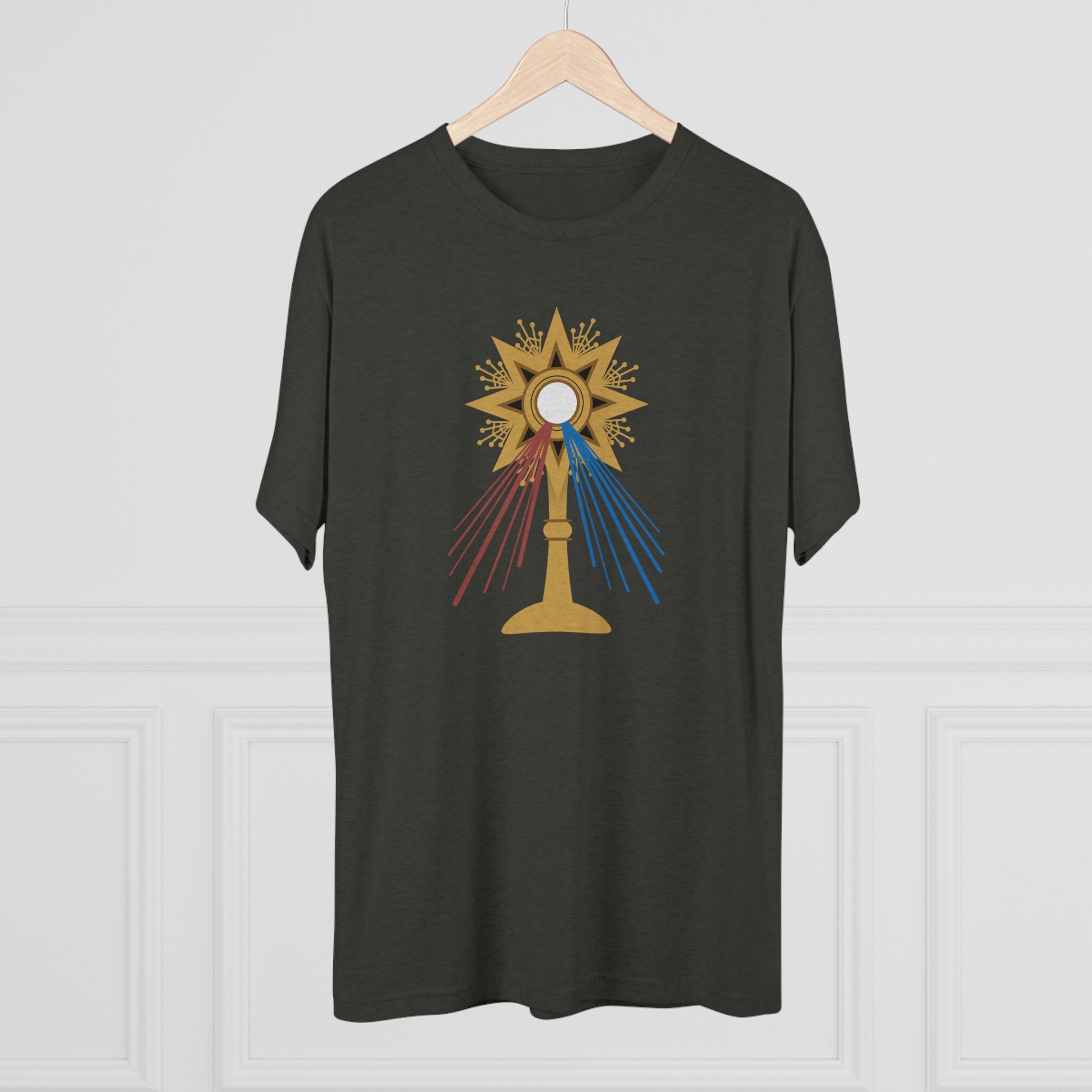 Blessed Sacrament Divine Mercy Unisex Tri-blend Catholic Shirt, Blessed ...