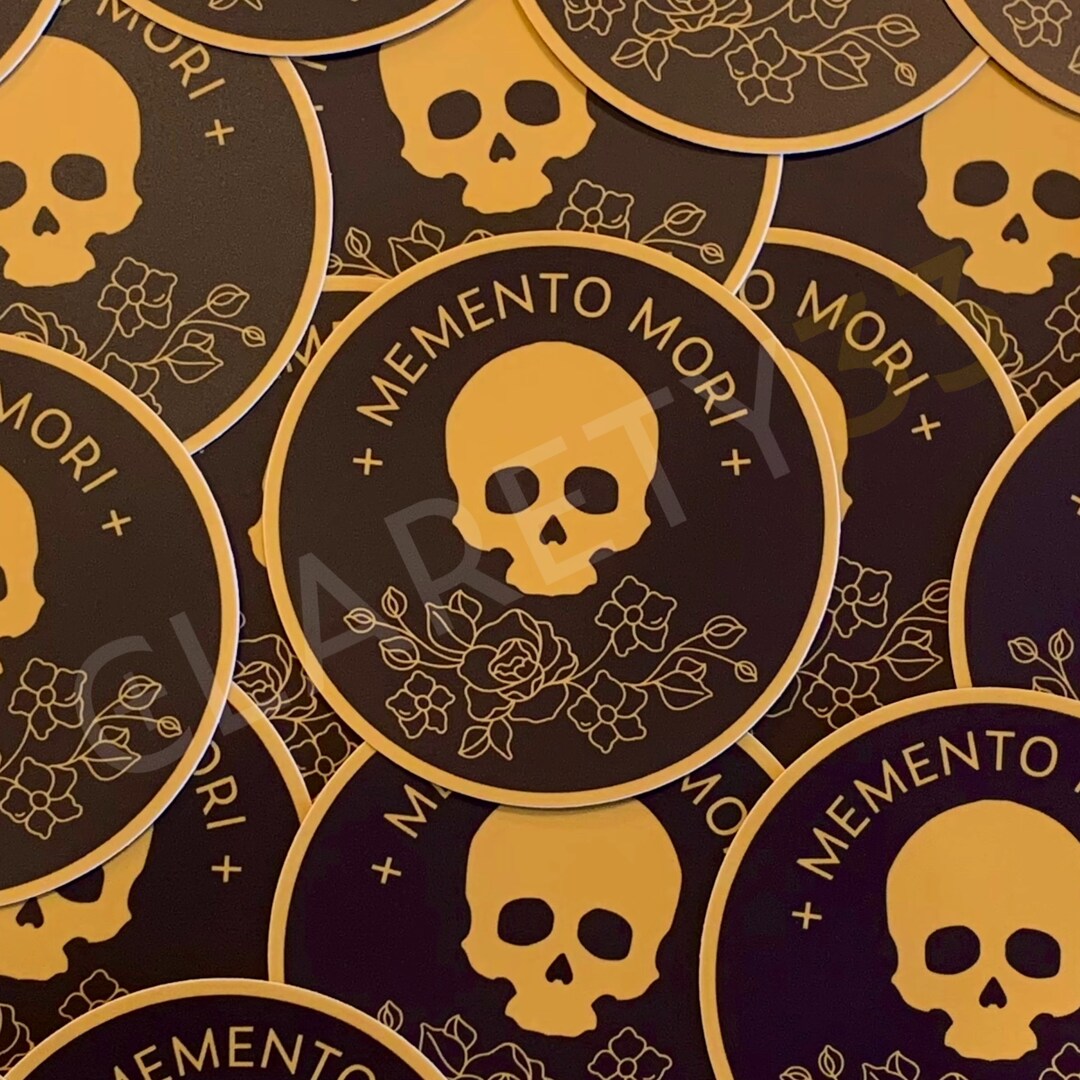 3" Memento Mori Vinyl Stickers - Etsy