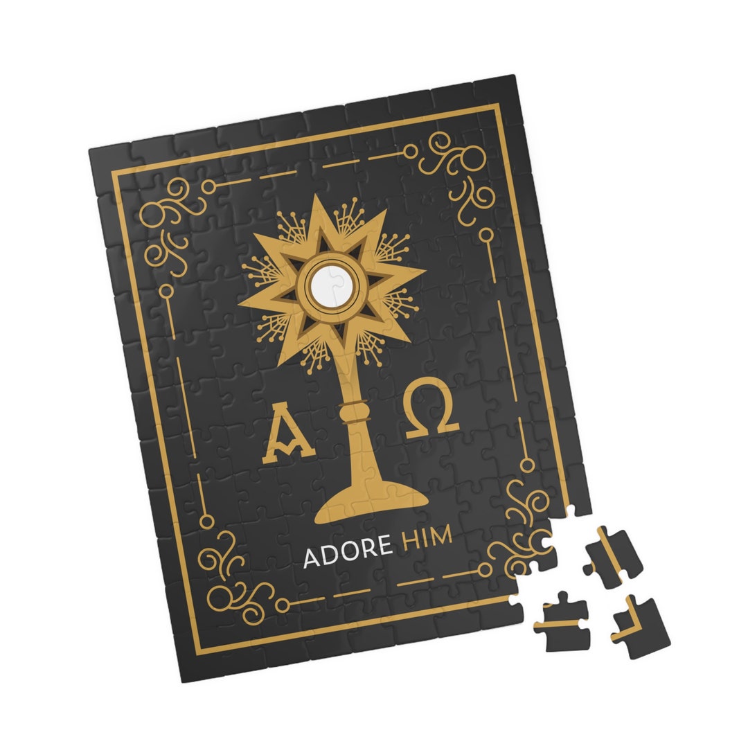 Adore Him Puzzle (110 Pieces) 8"x10" Blessed Sacrament, Adoration ...