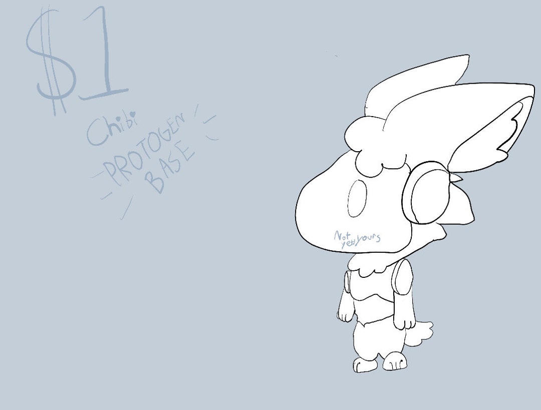 One Dollar Chibi Protogen Base - Etsy