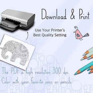 Coloring Book Pages, Hand Drawn Coloring Page Bundle, Home and Garden ...