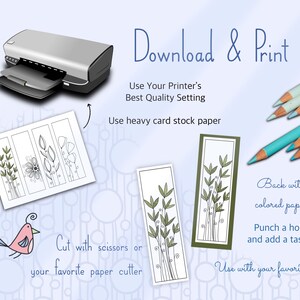 Bookmarks to Color Flower Gardens, Hand Drawn Bookmarks, Adult Coloring ...