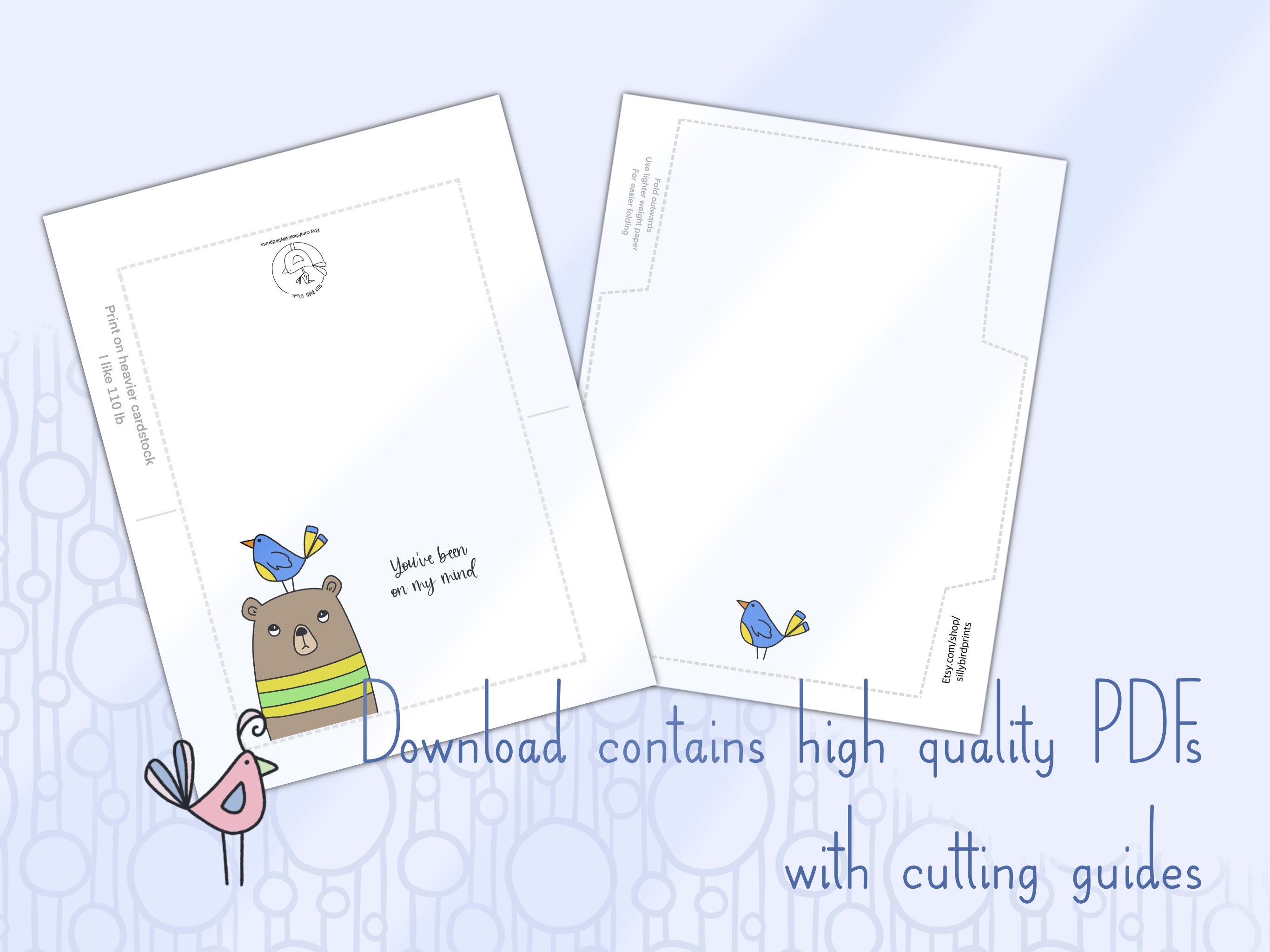 Printable Friendship Card, Hand Drawn Bear Digital Card, Humorous ...