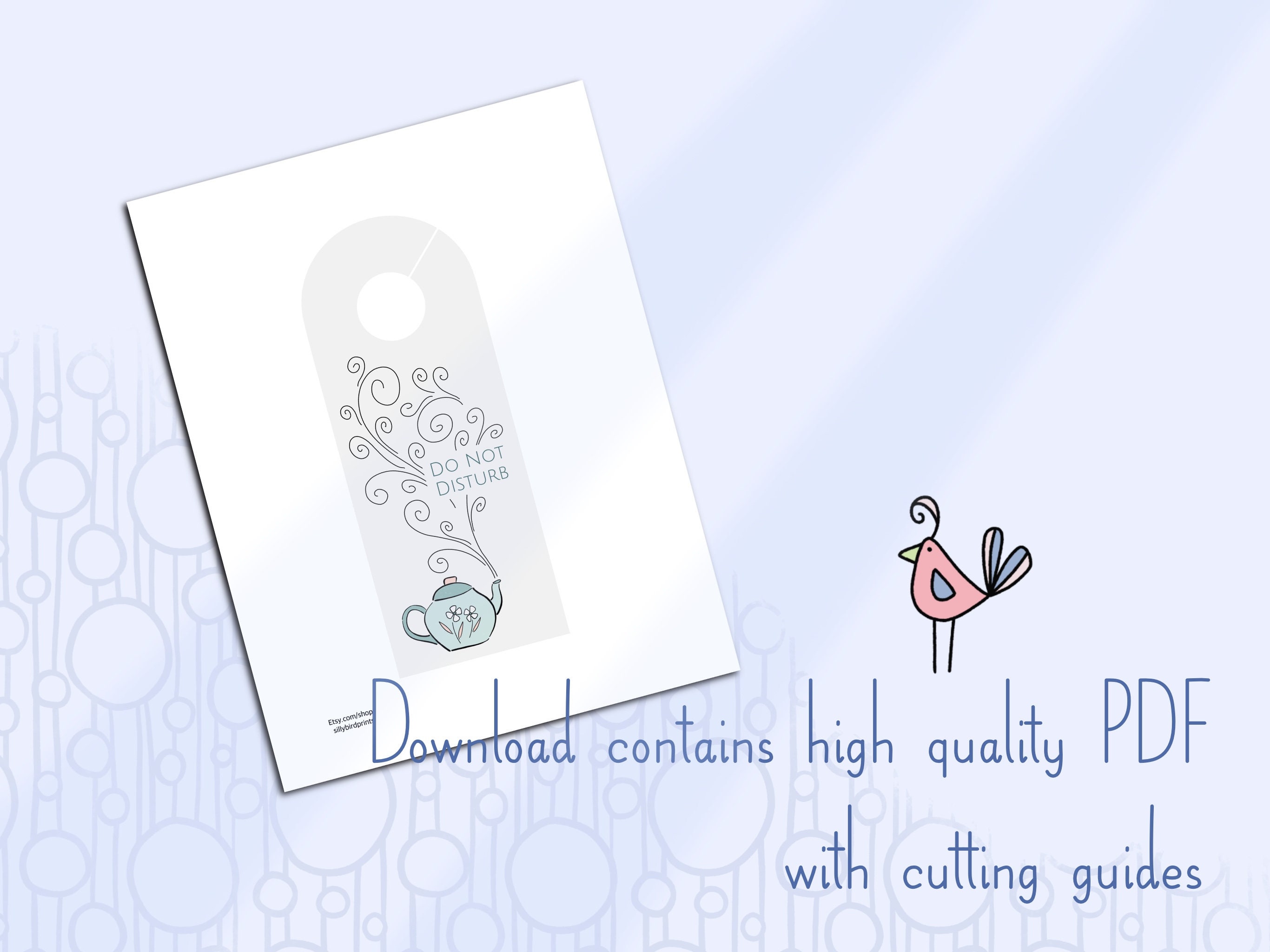 Printable Do Not Disturb Sign, Privacy Sign, Pretty Hand Drawn Door ...