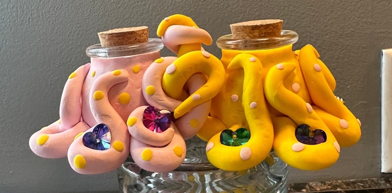 Polymer Clay Octopus Jar - Etsy
