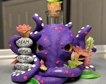 Polymer Clay Octopus Jar - Etsy