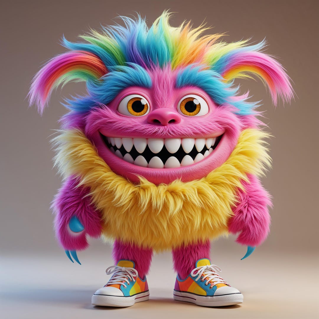 Colorful Monster Digital Download – Cute Kids Wall Art, Printable ...