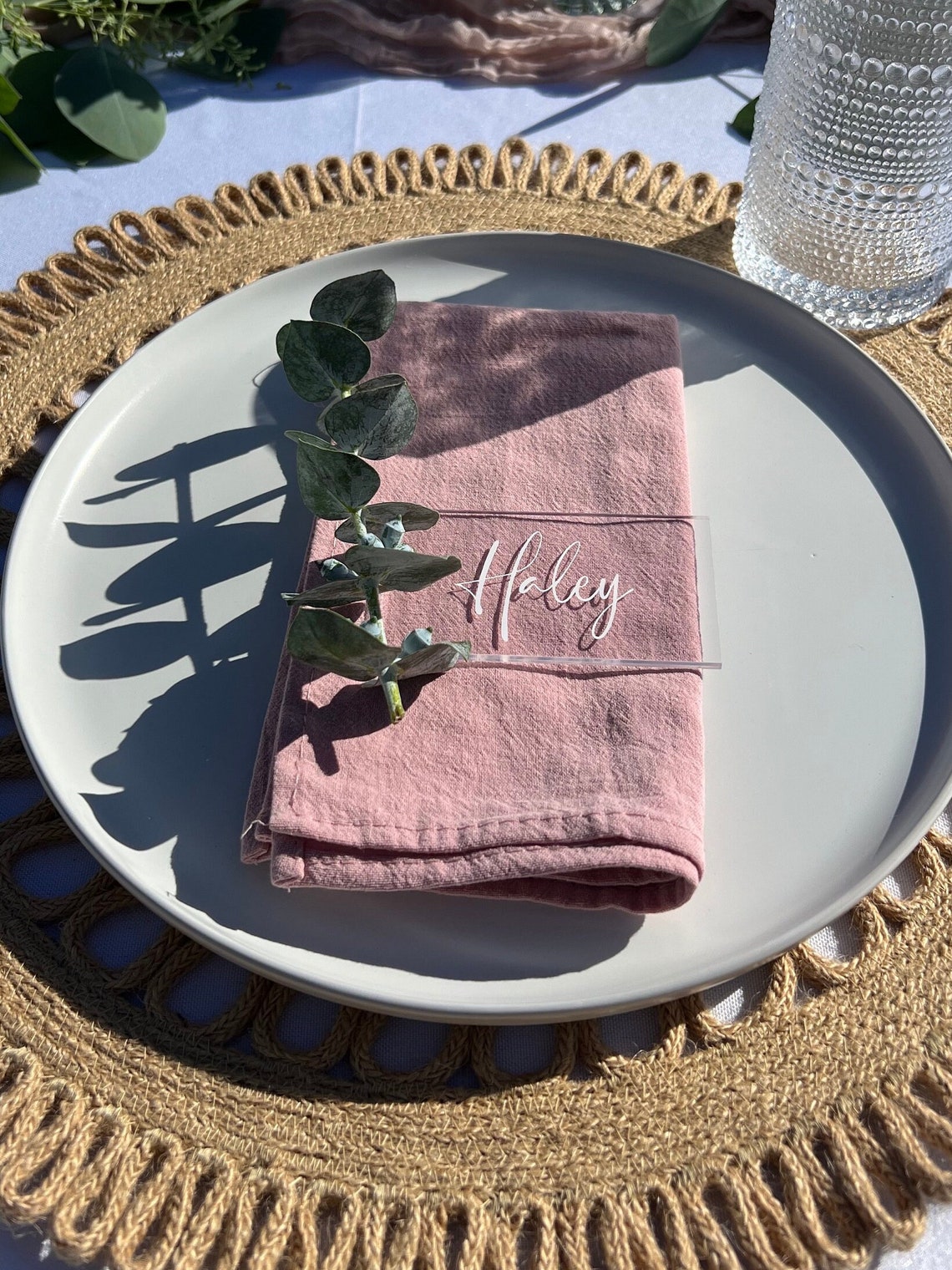 Customized Acrylic Name Cards for Events - Etsy