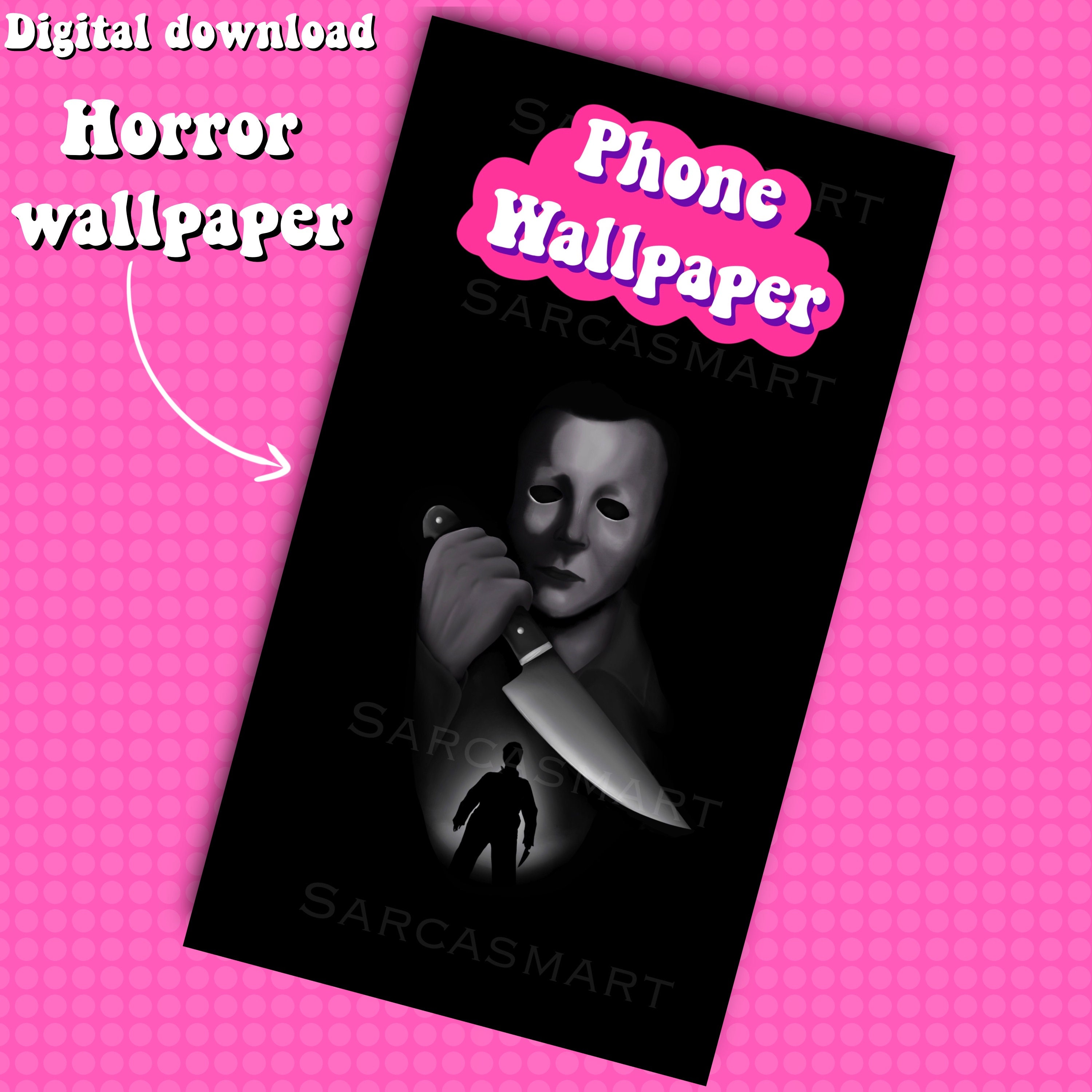 Horror Movies Phone Wallpaper, Original Art , Digital Download ...