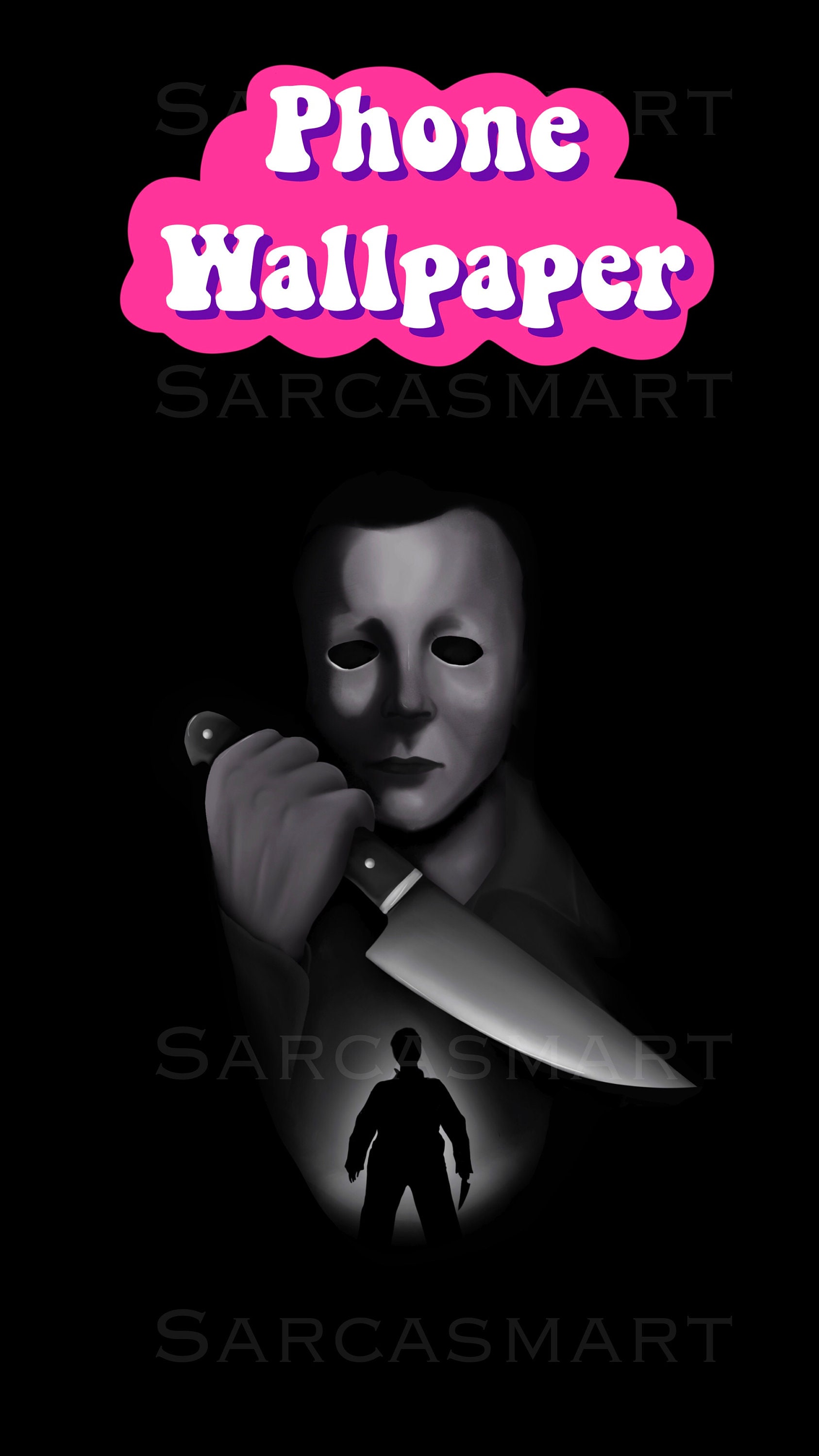 Horror Movies Phone Wallpaper, Original Art , Digital Download ...